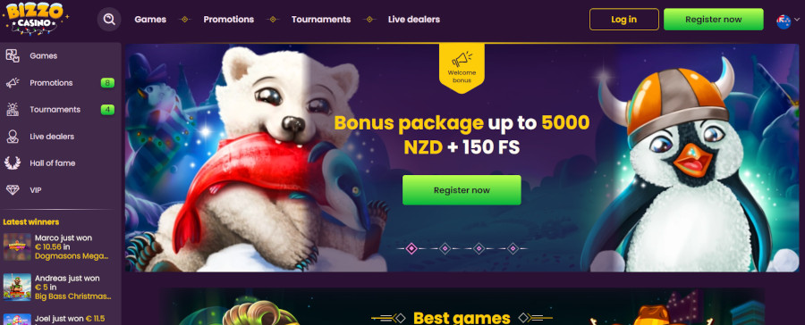 Bizzo Casino Review & Bonus: 1000 NZD + 250 free spins